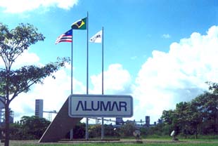 Página da fábrica de alumínio da Alumar - Portosma